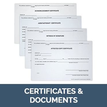 Notary Documents, Record Book - Witness, Attested, JURAT Certificates ...