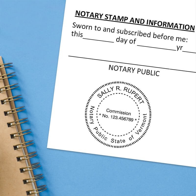 Vermont Notary Round Seal - All State Notary Supplies