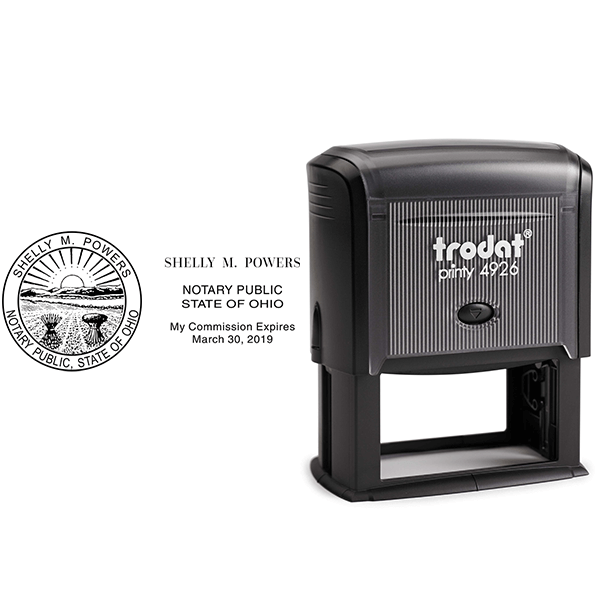 Round Ohio Notary Stamp | All State Notary