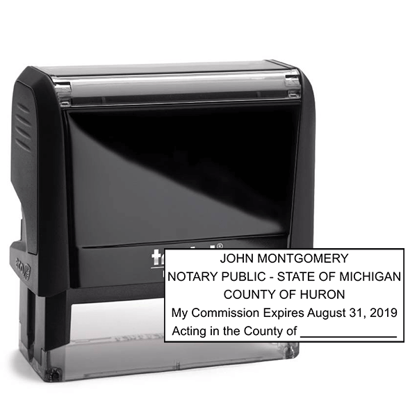 Round Michigan Notary Stamp | All State Notary