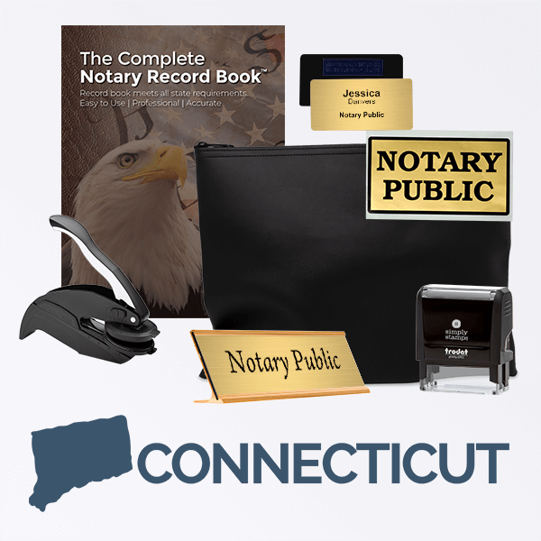 Round Connecticut Notary Stamp | All State Notary