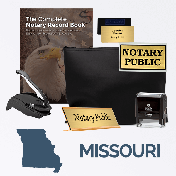 Round Missouri Notary Stamp | All State Notary