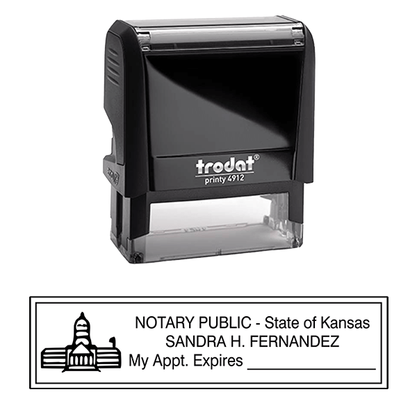 Kansas Notary Rectangle Seal - All State Notary Supplies