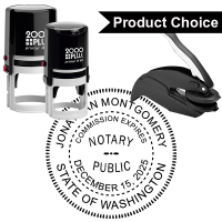 Washington State Notary Round Seal - All State Notary Supplies