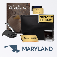 Maryland Deluxe Notary Kit w/Journal & Pouch - All State Notary