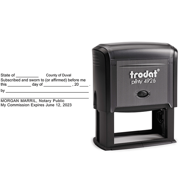 Acknowledgement Stamp for Affidavit Notary Public - All State Notary ...